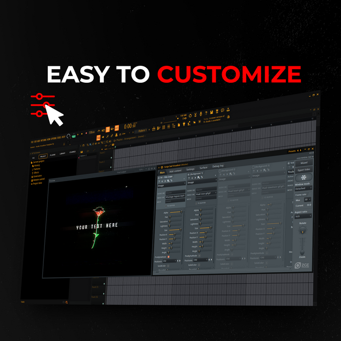 Broken - Type Beat Visualizer Template
